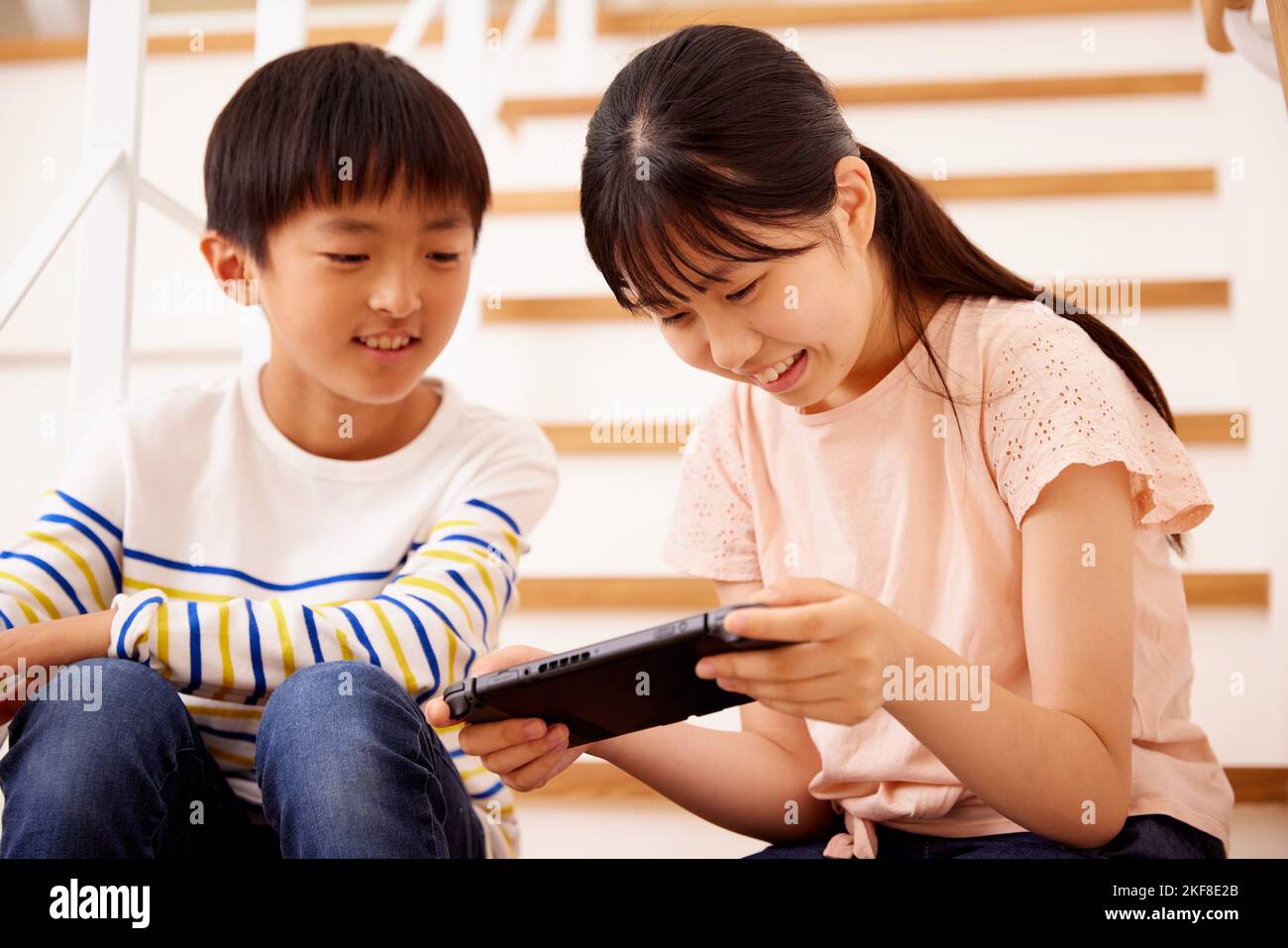 Japanese kids at home Stock Photo - Alamy