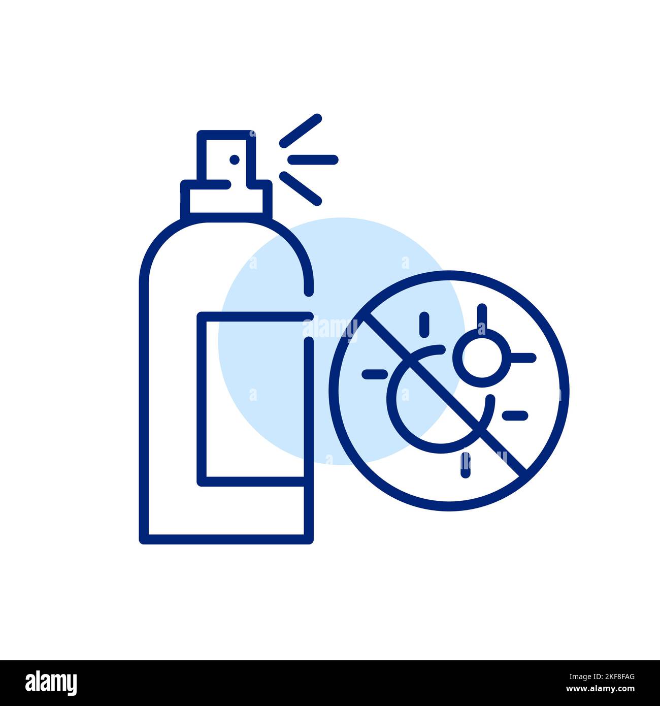 Pest repellent spray. Pixel perfect, editable stroke icon Stock Vector ...