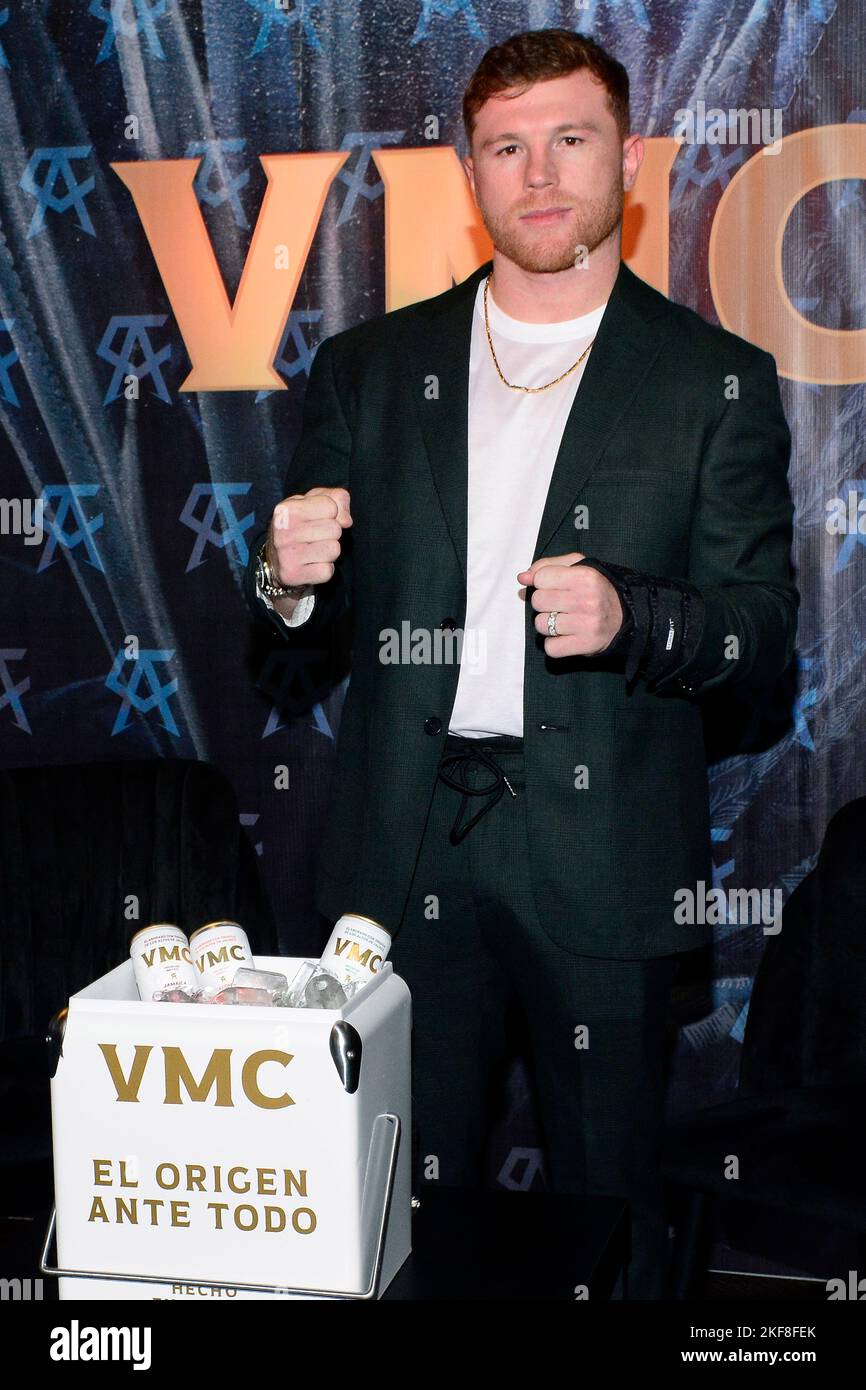 November 16, 2022 in Mexico City, Mexico: Boxer Saul Alvarez 'El Canelo ...