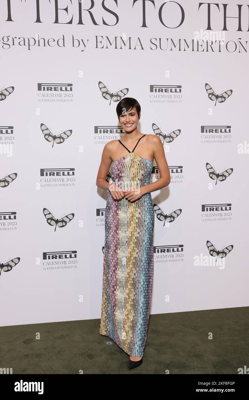Milan, Italy. November 16, 2022, Alice Sabatini attends the Calendario ...