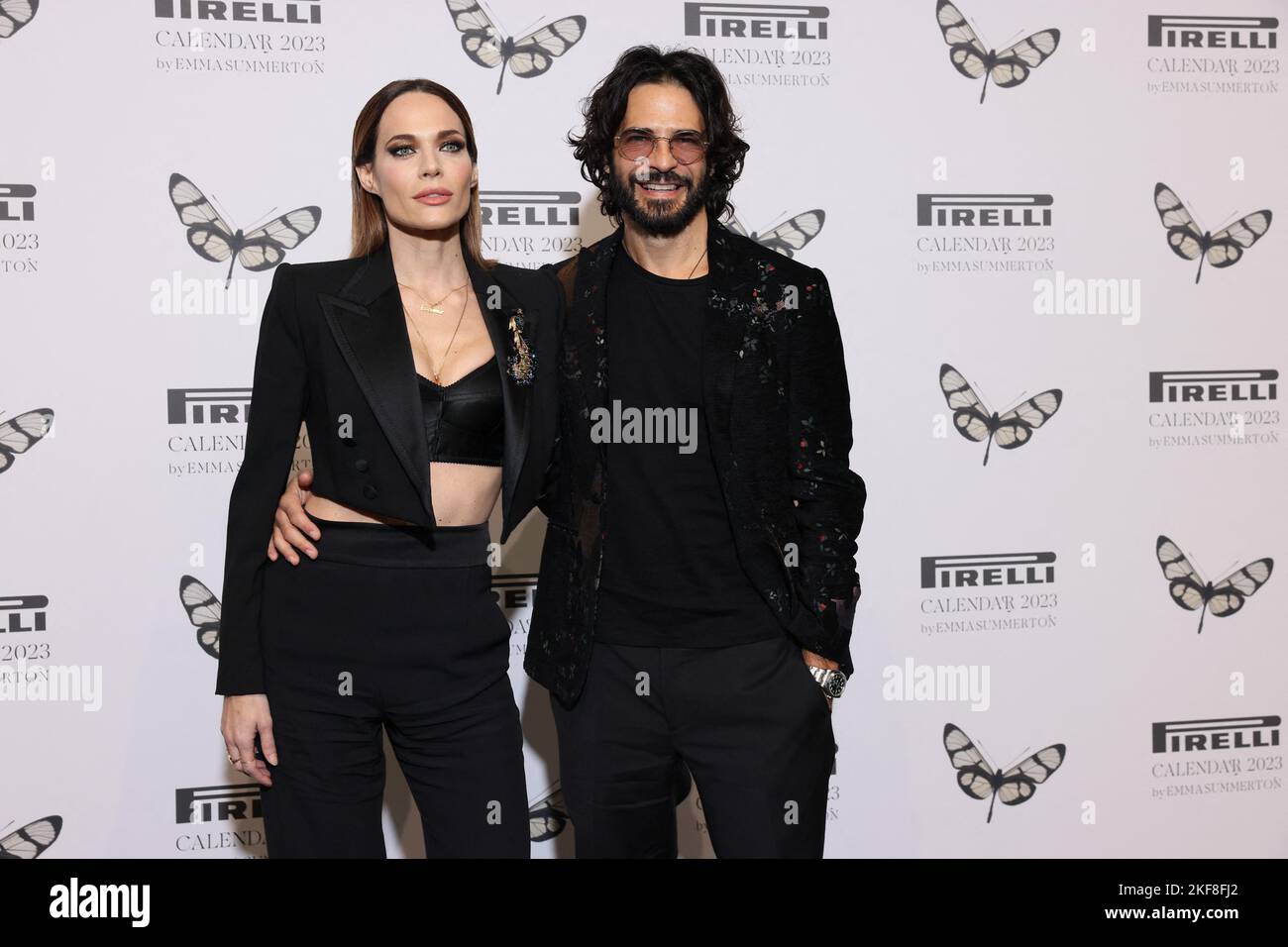 Milan, Italy. November 16, 2022, Laura Chiatti, Marco Bocci attend the ...