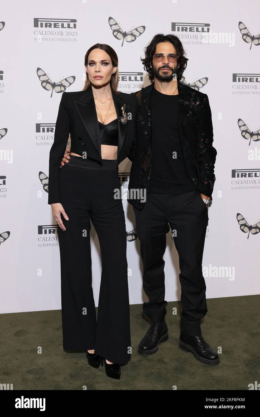 Milan, Italy. November 16, 2022, Laura Chiatti, Marco Bocci attend the ...