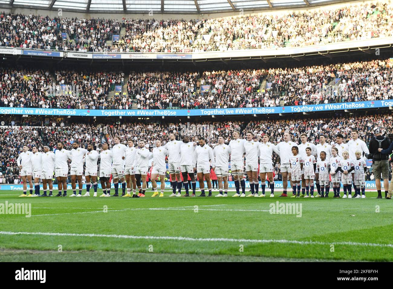 England team, NOVEMBER 12, 2022 - Rugby : The test match between ...
