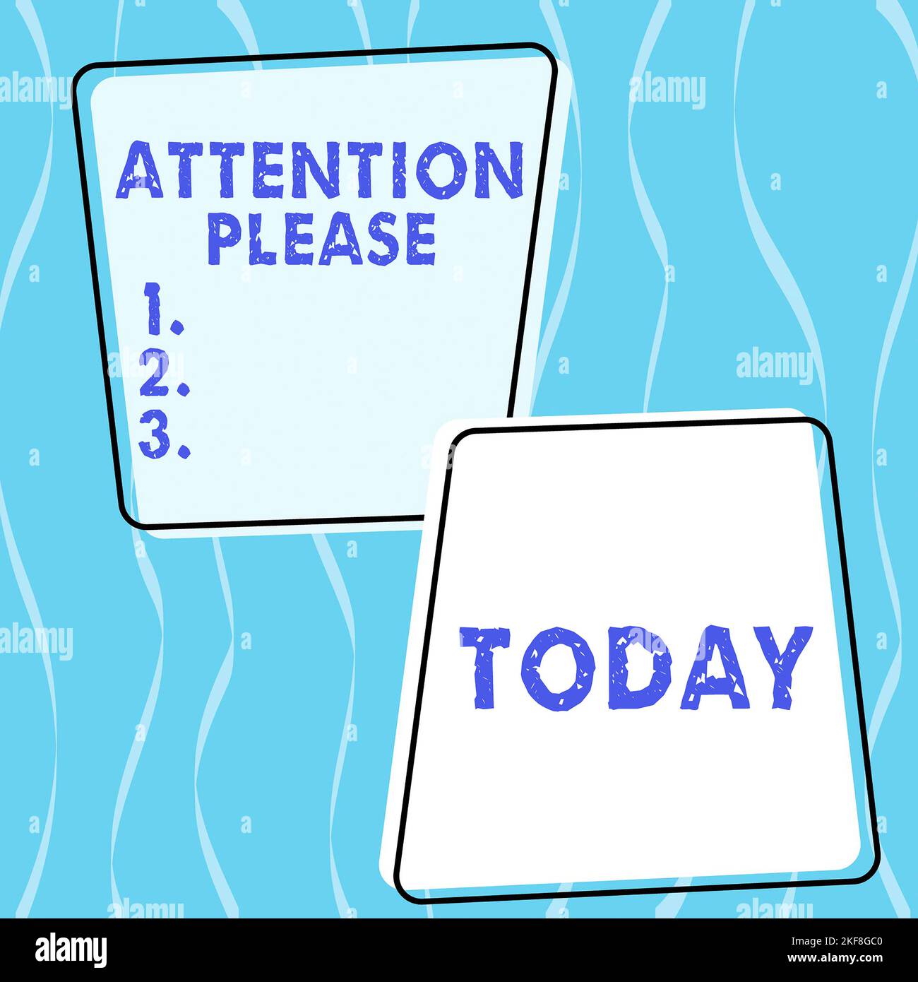 Sign displaying Attention Please. Word for asking showing to focus ...