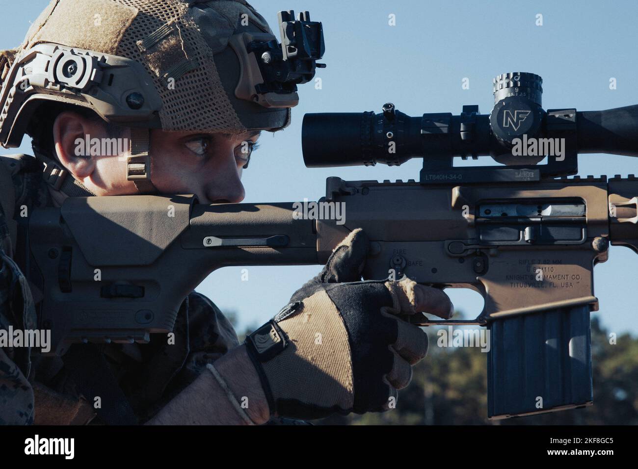A U.S. Marine assigned to the Maritime Special Purpose Force, 26th ...