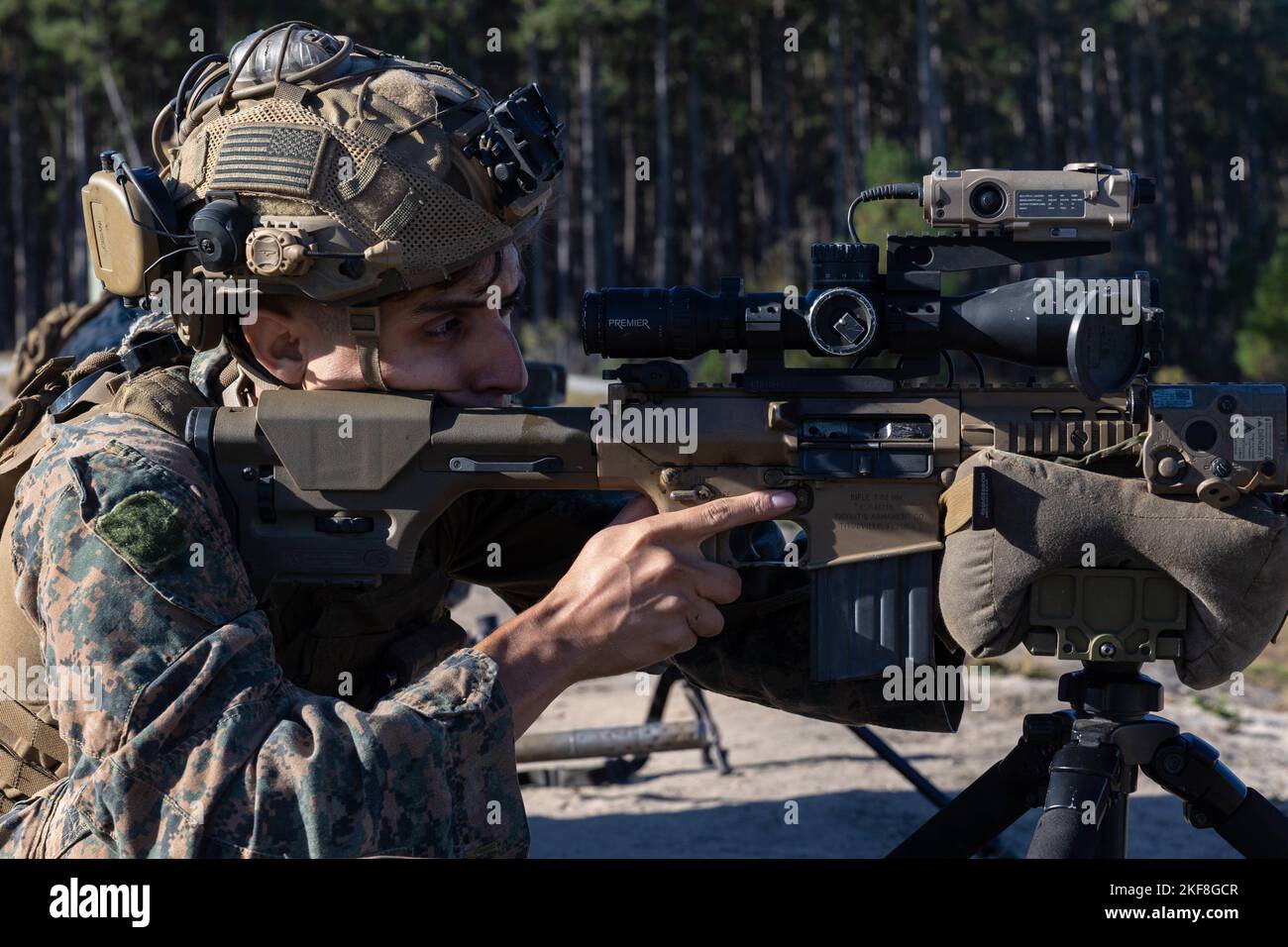 A U.S. Marine assigned to the Maritime Special Purpose Force, 26th ...