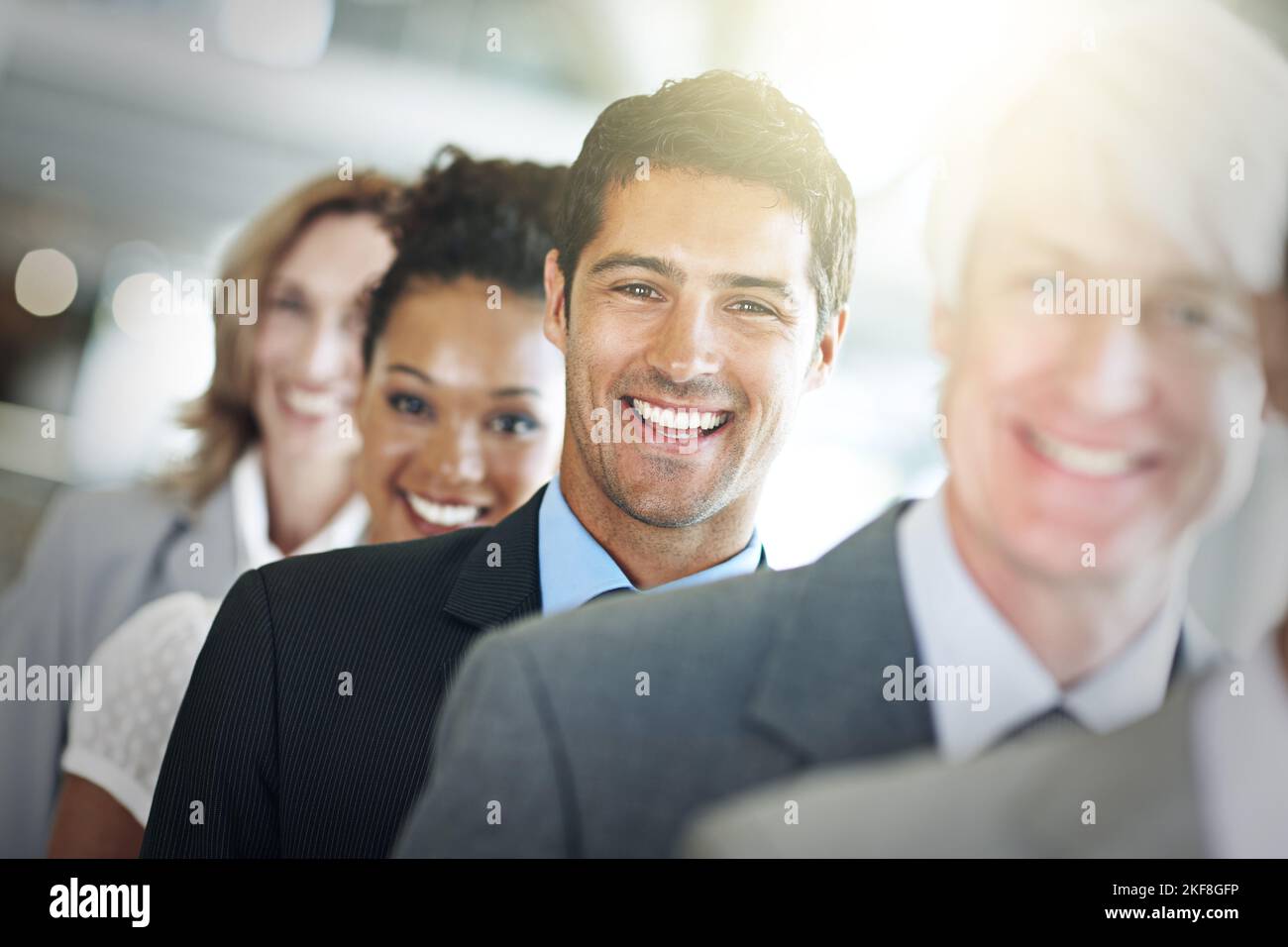 This is the perfect team for me. Cropped portrait of a group of diverse ...
