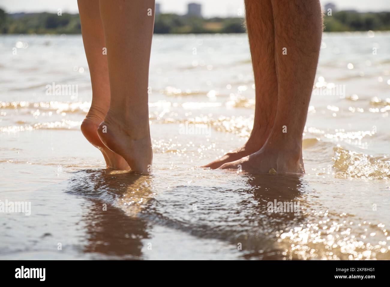 Female feet in sea hi-res stock photography and images - Alamy