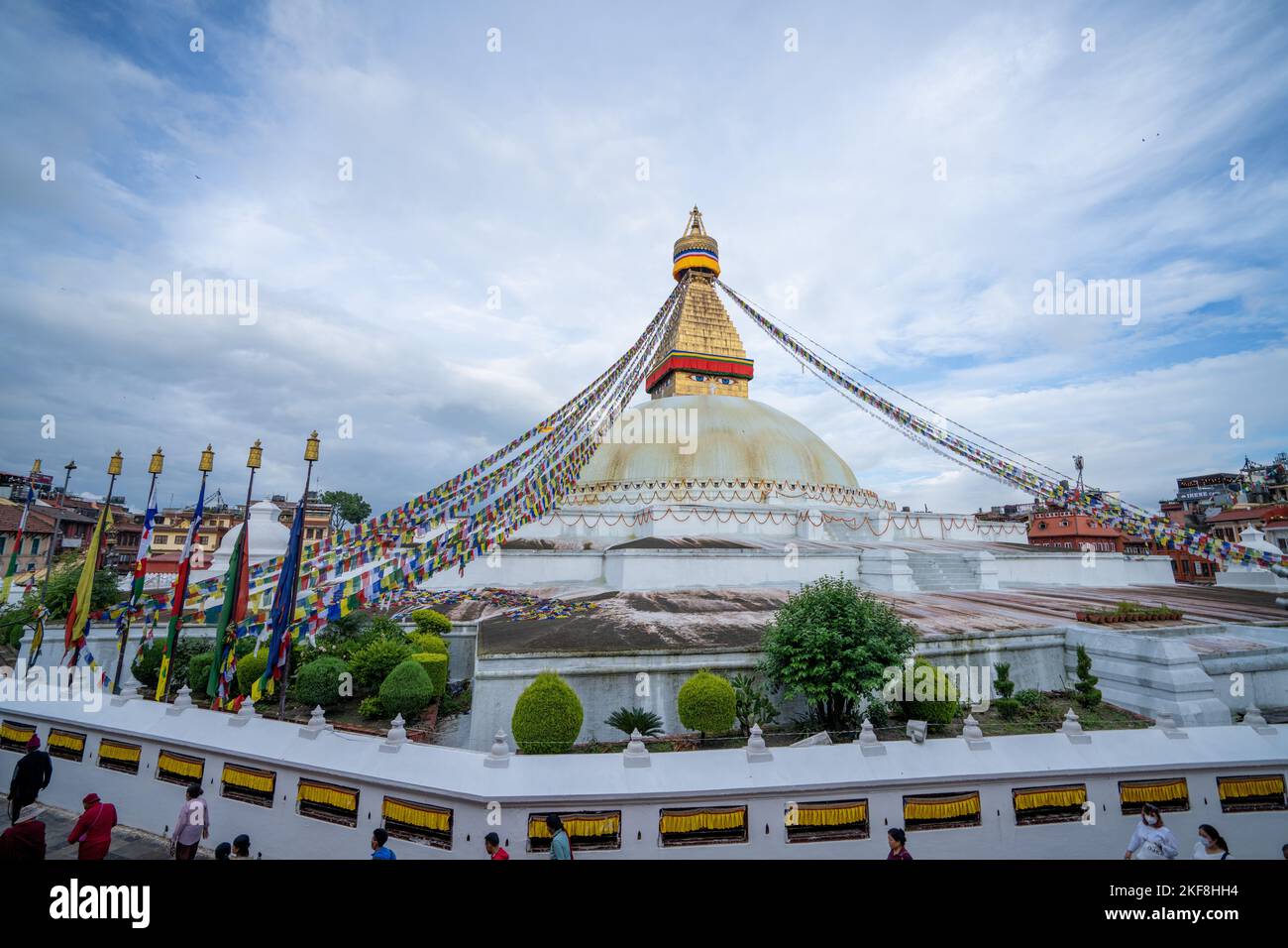 A Swayambhu Buddhist temple building in India Stock Photo - Alamy