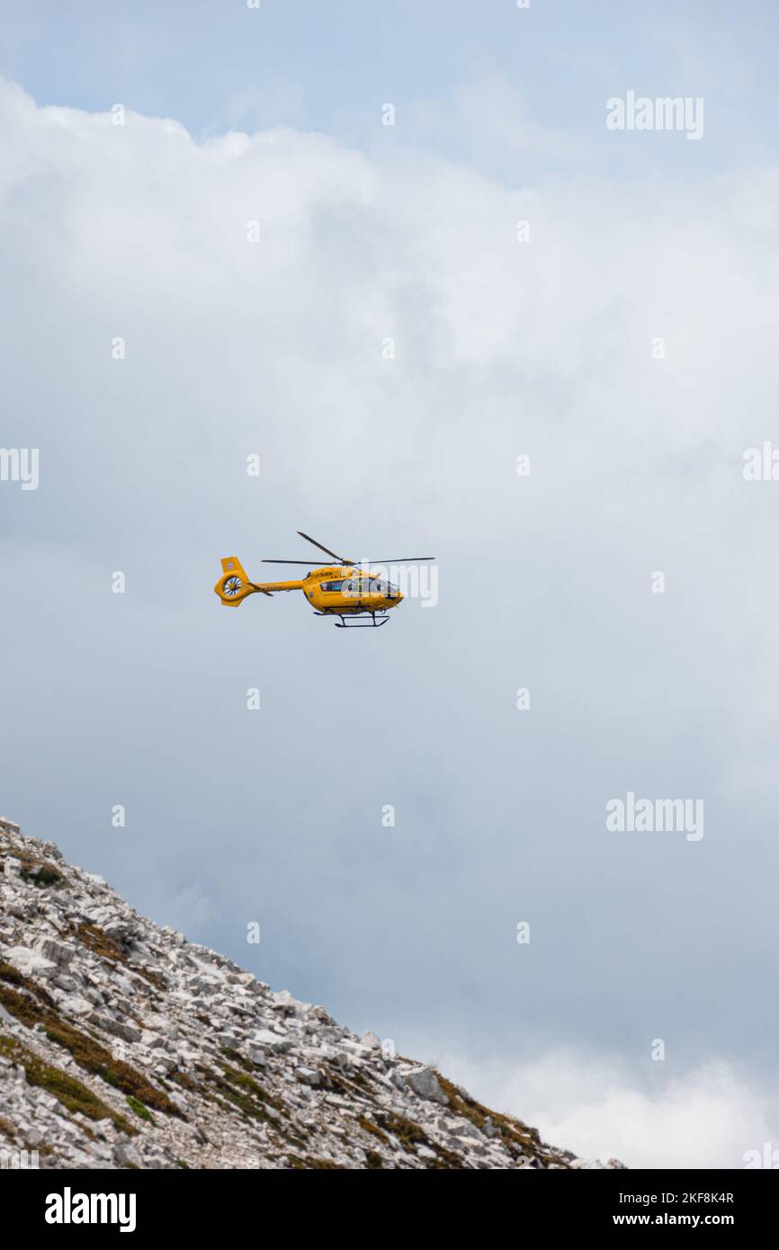 Helicopter rescue in dolomites hi-res stock photography and images - Alamy