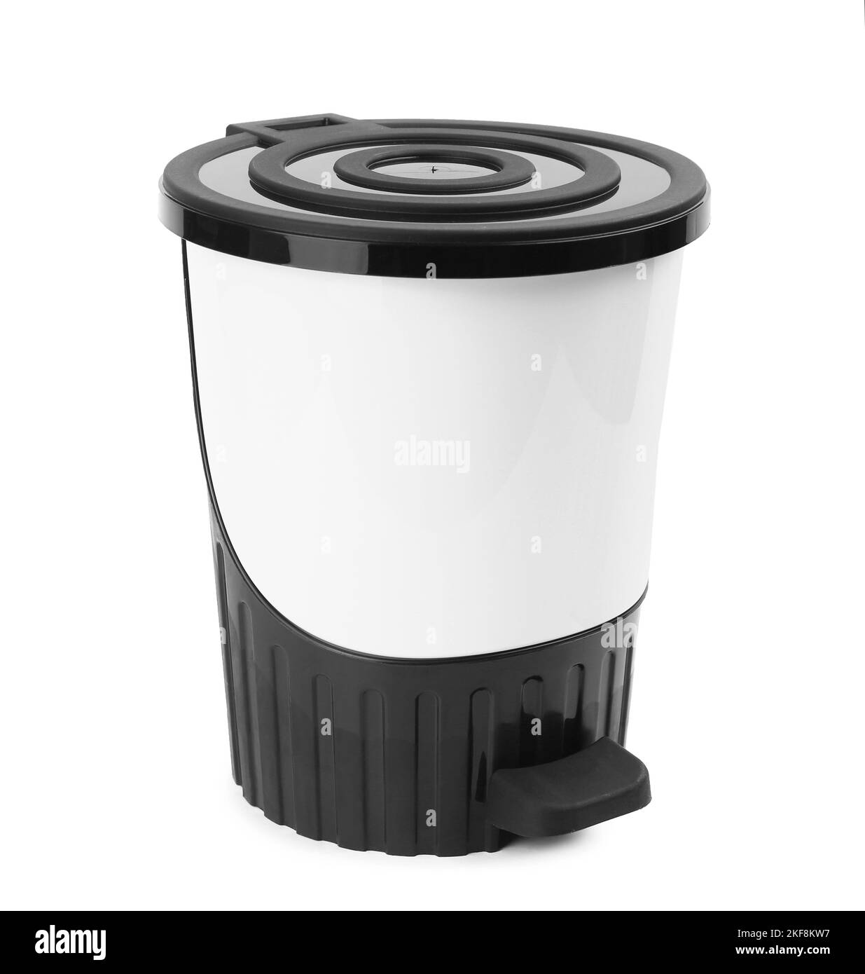 Rubbish bin isolated on white background Stock Photo - Alamy