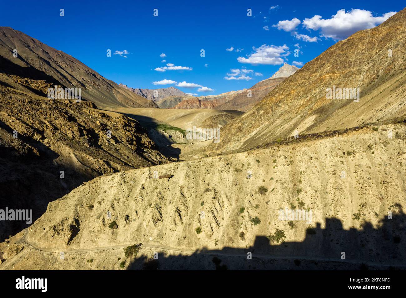 Beautiful landscape of the barren wilderness of the cold desert ...