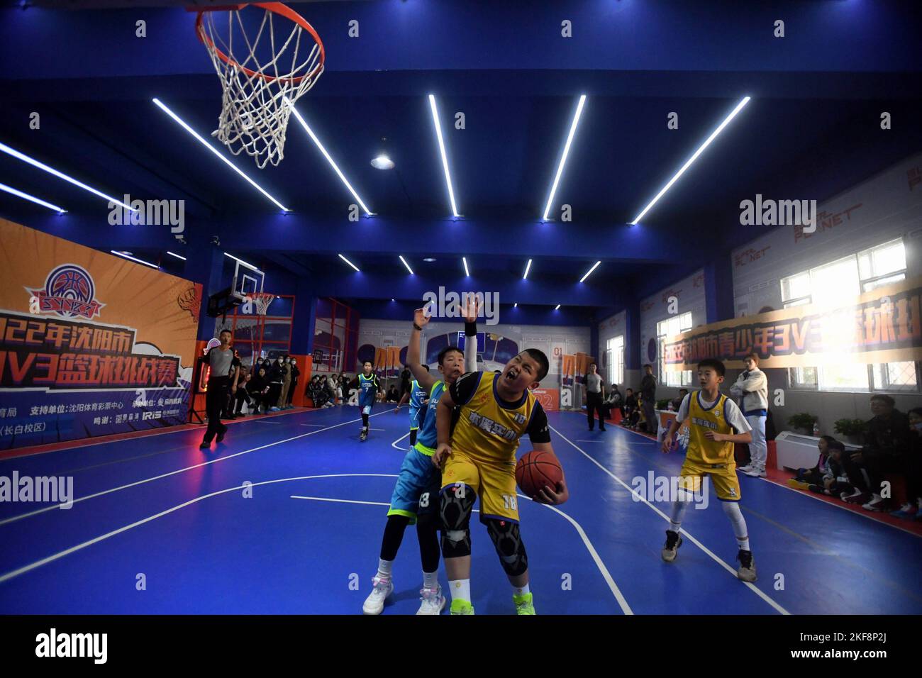 Young athletes are competing at the Junior 3x3 Basketball Challenge ...