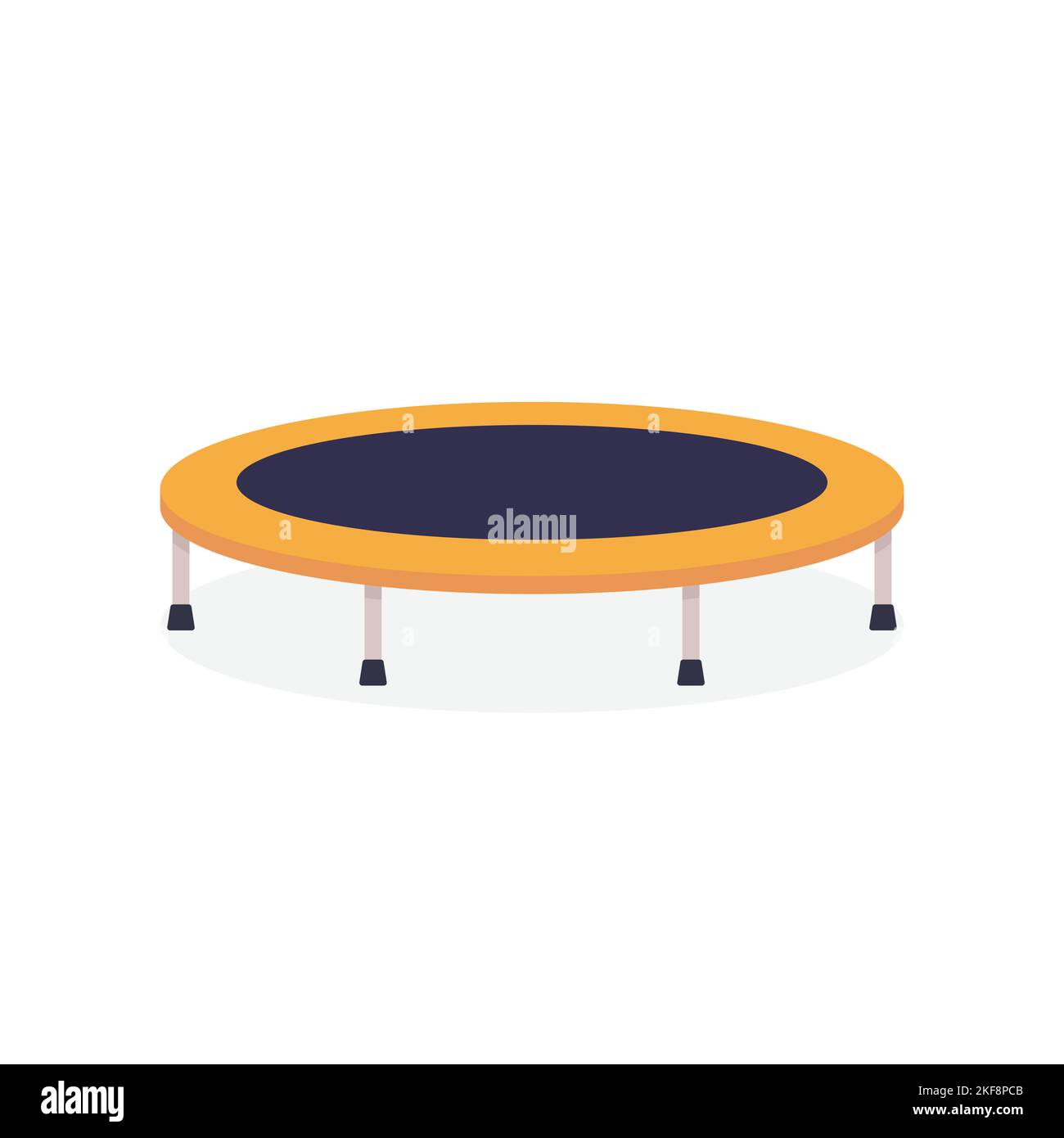 Trampoline isolated on white background. Vector illustration Stock ...