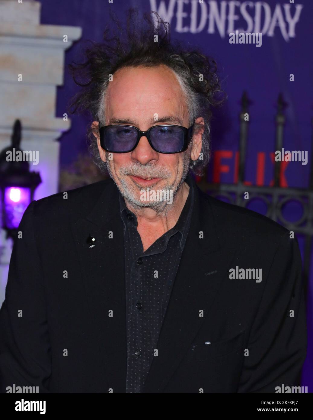 Tim Burton arrives at Netflix WEDNESDAY Premiere Event held at ...