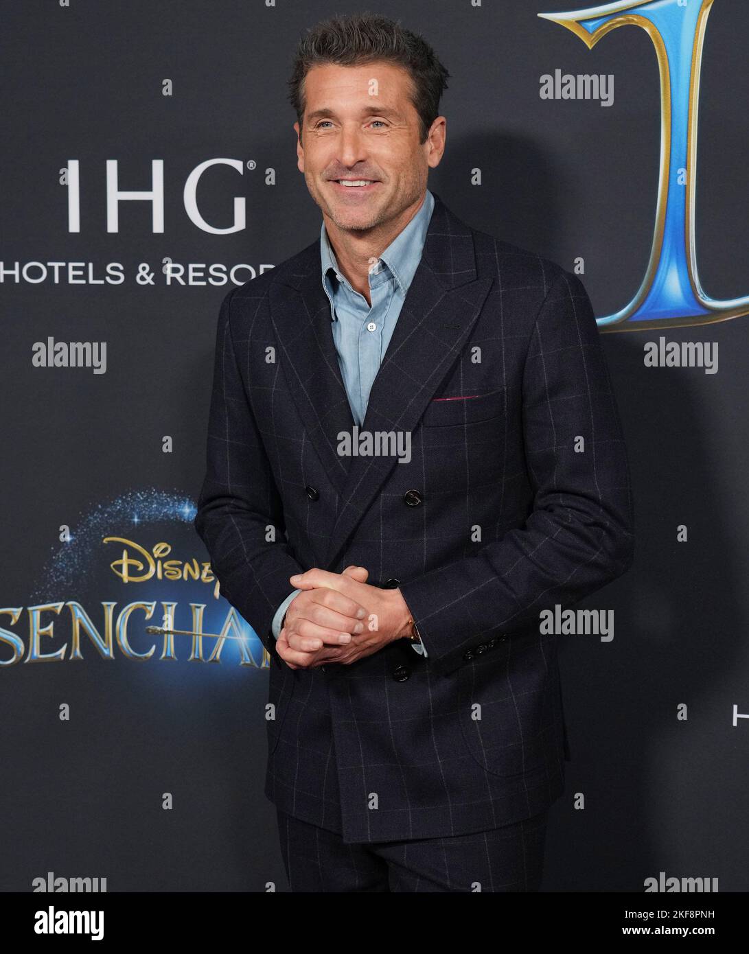 Patrick Dempsey arrives at the Disney's DISENCHANTED Premiere held at ...