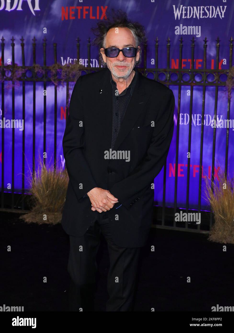 Tim Burton arrives at Netflix WEDNESDAY Premiere Event held at ...