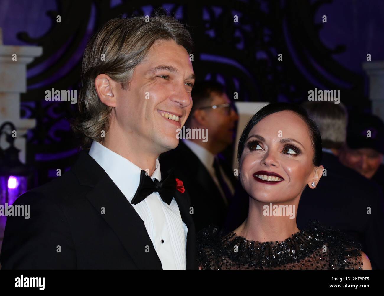 Christina Ricci, Mark Hampton arrives at Netflix WEDNESDAY Premiere ...