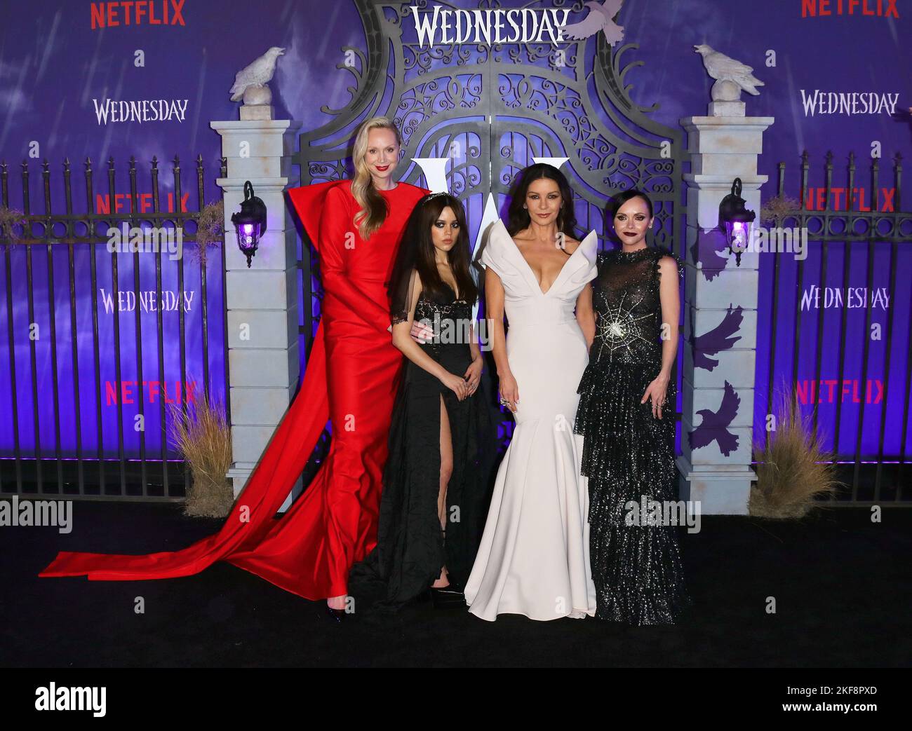 Gwendolyne Christie, Jenna Ortega, Catherine Zeta Jones, Christina ...
