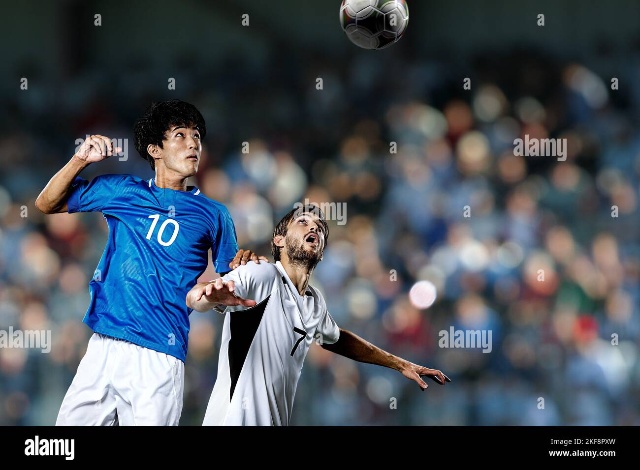 Soccer players in the stadium Stock Photo - Alamy
