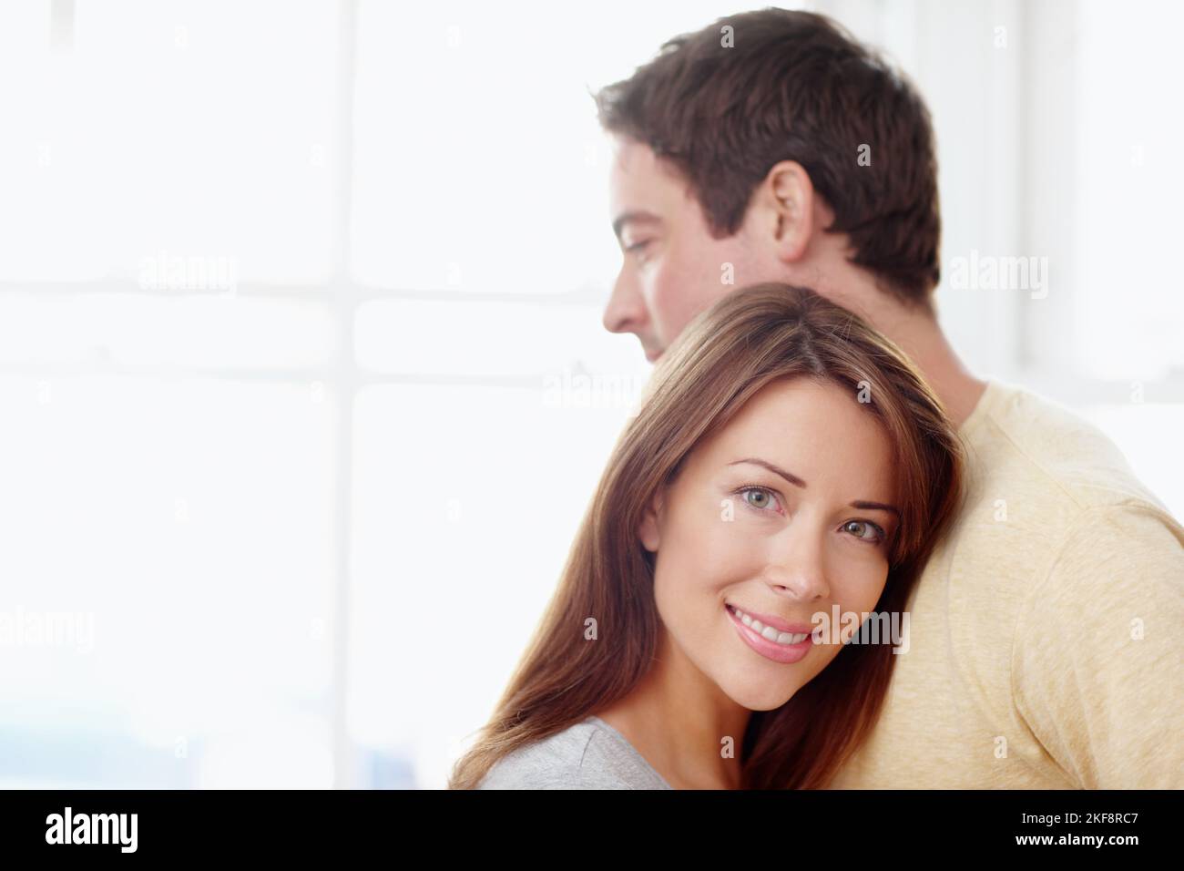 I can always count on his love and support. Portrait of a beautiful ...