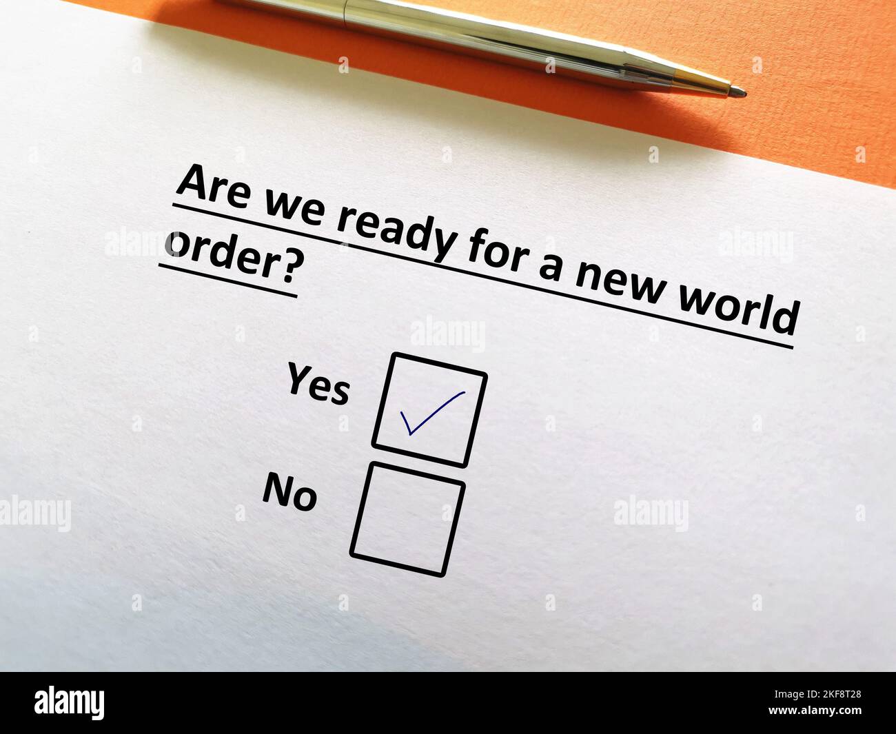 One person is answering question about election. He is ready for a new ...