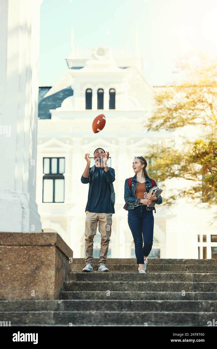 Students outside school happy talking hi-res stock photography and ...