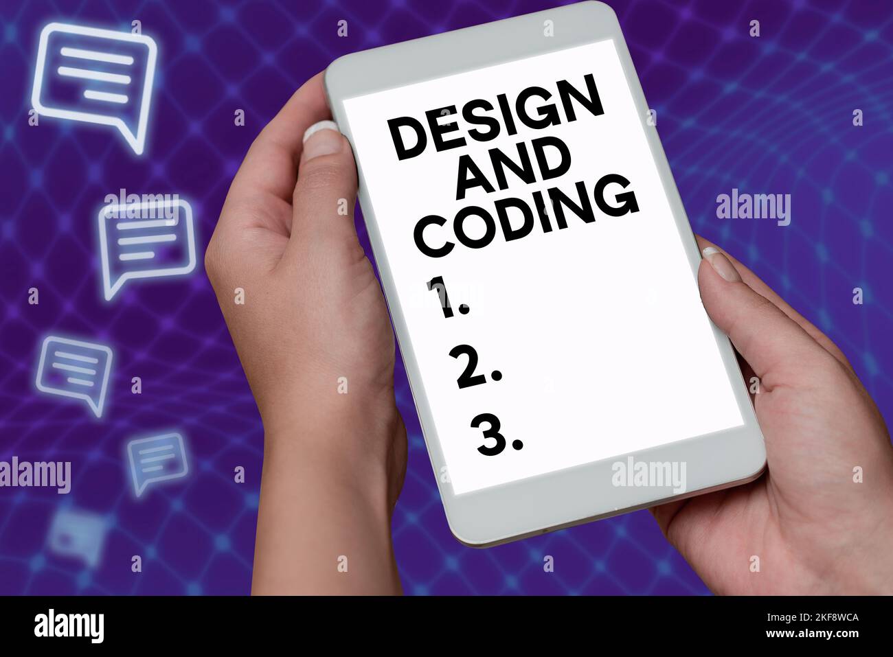 Conceptual caption Design And Coding. Concept meaning HTML and ...