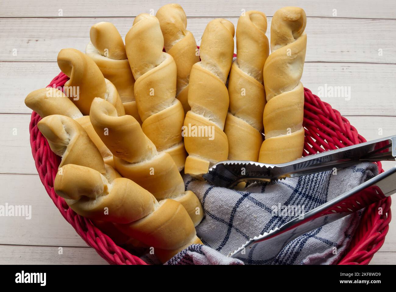 Italian bread Crocetta Ferrarese. Traditional bread from Ferrara, also ...