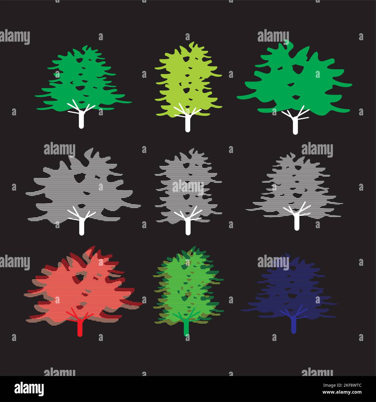 Shade border garden Stock Vector Images - Alamy