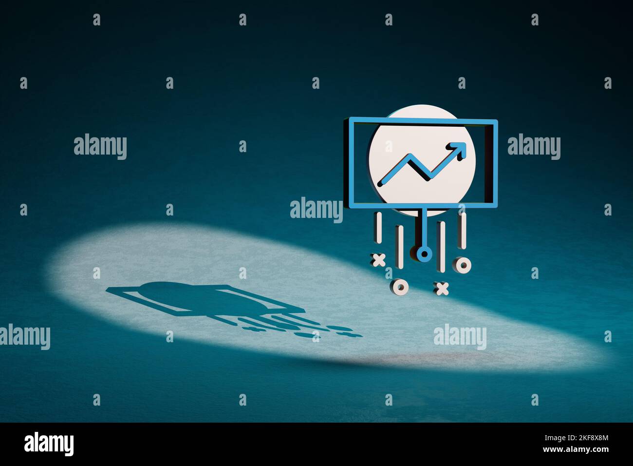 Beautiful abstract illustrations Blue and Golden Data Screen symbol ...