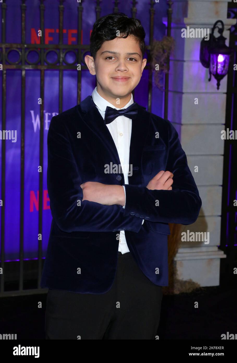 Isaac Ordonez arrives at Netflix WEDNESDAY Premiere Event held at ...