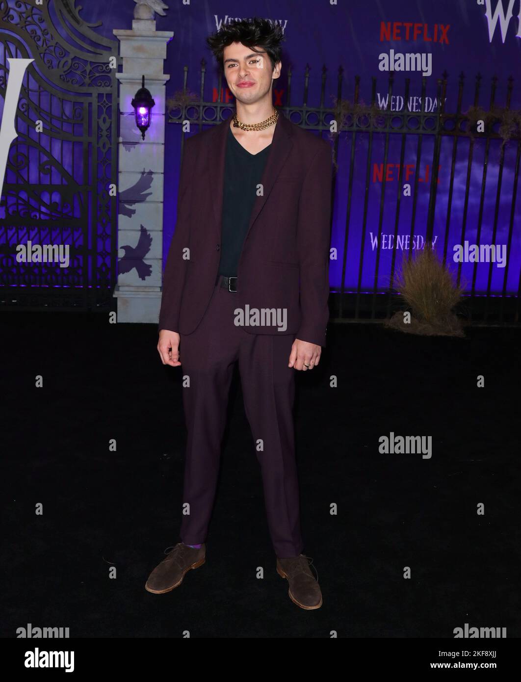 Dylan Michael Douglas arrives at Netflix WEDNESDAY Premiere Event held ...