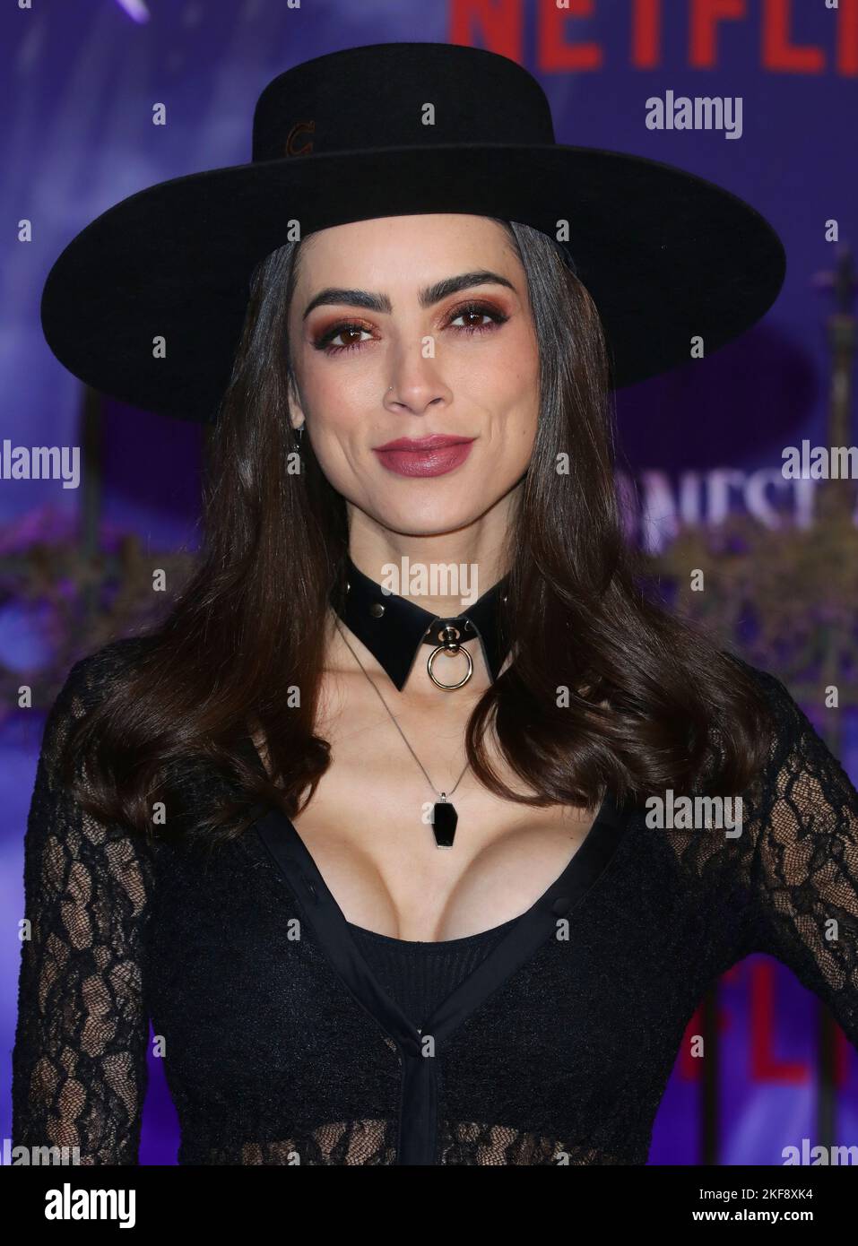 Lee Anna Vamp arrives at Netflix WEDNESDAY Premiere Event held at Hollywood Legion Theater Post ...