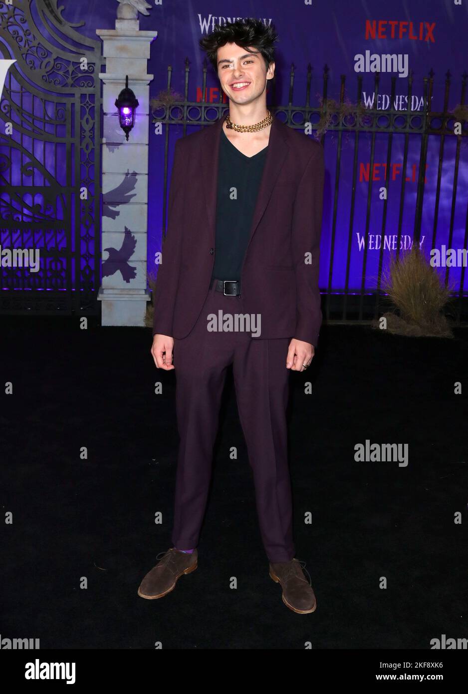 Dylan Michael Douglas arrives at Netflix WEDNESDAY Premiere Event held ...