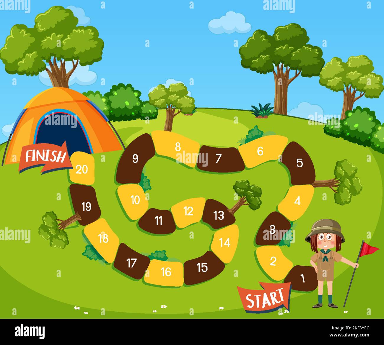 Maze game template for kids illustration Stock Vector Image & Art - Alamy