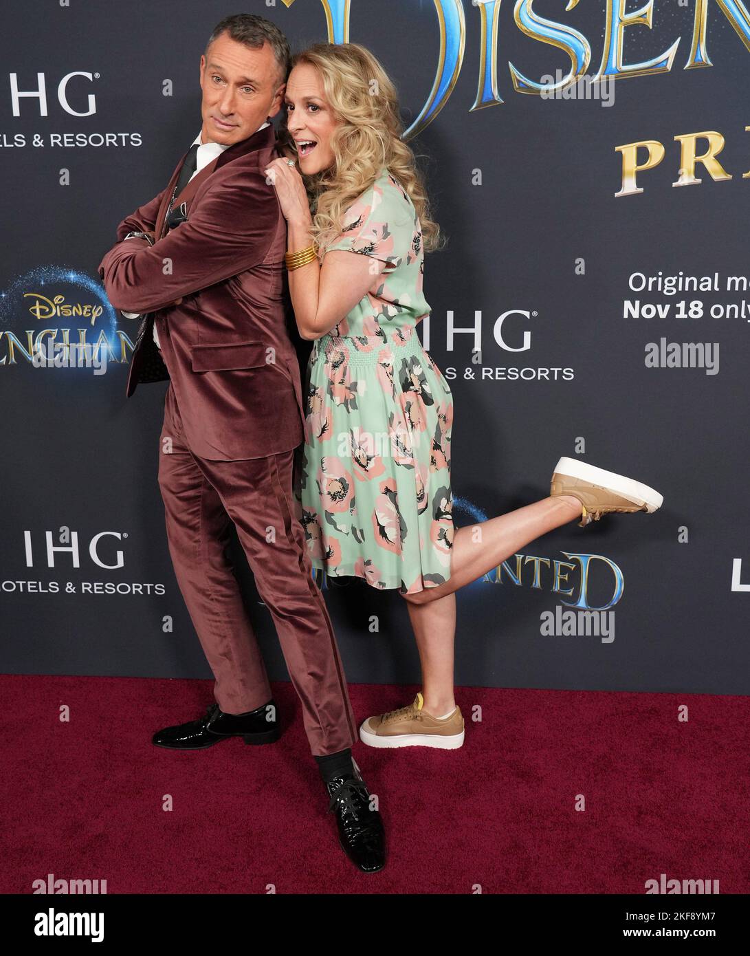 (L-R) Adam Shankman and Anne Fletcher at the Disney's DISENCHANTED ...