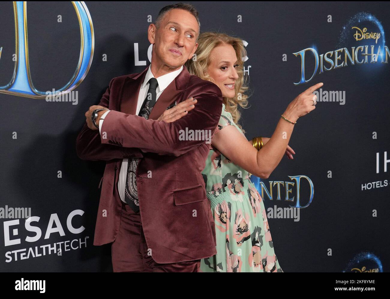 (L-R) Adam Shankman and Anne Fletcher at the Disney's DISENCHANTED ...