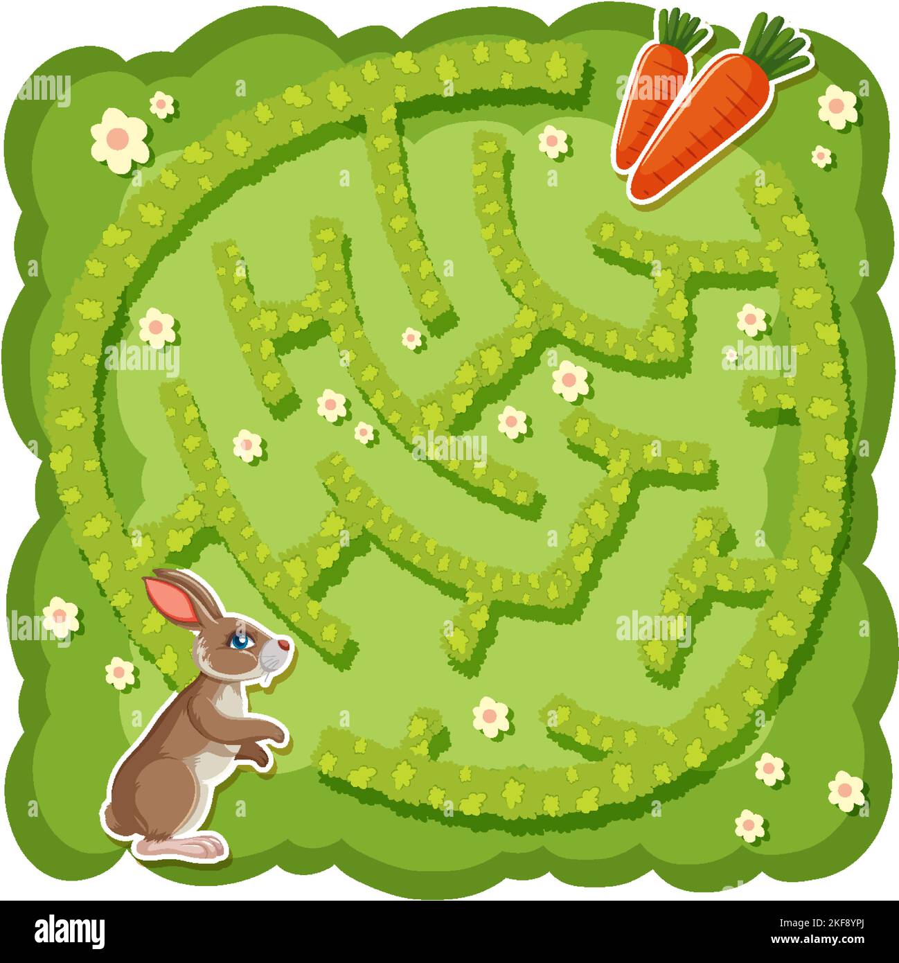 Maze game template for kids illustration Stock Vector Image & Art - Alamy