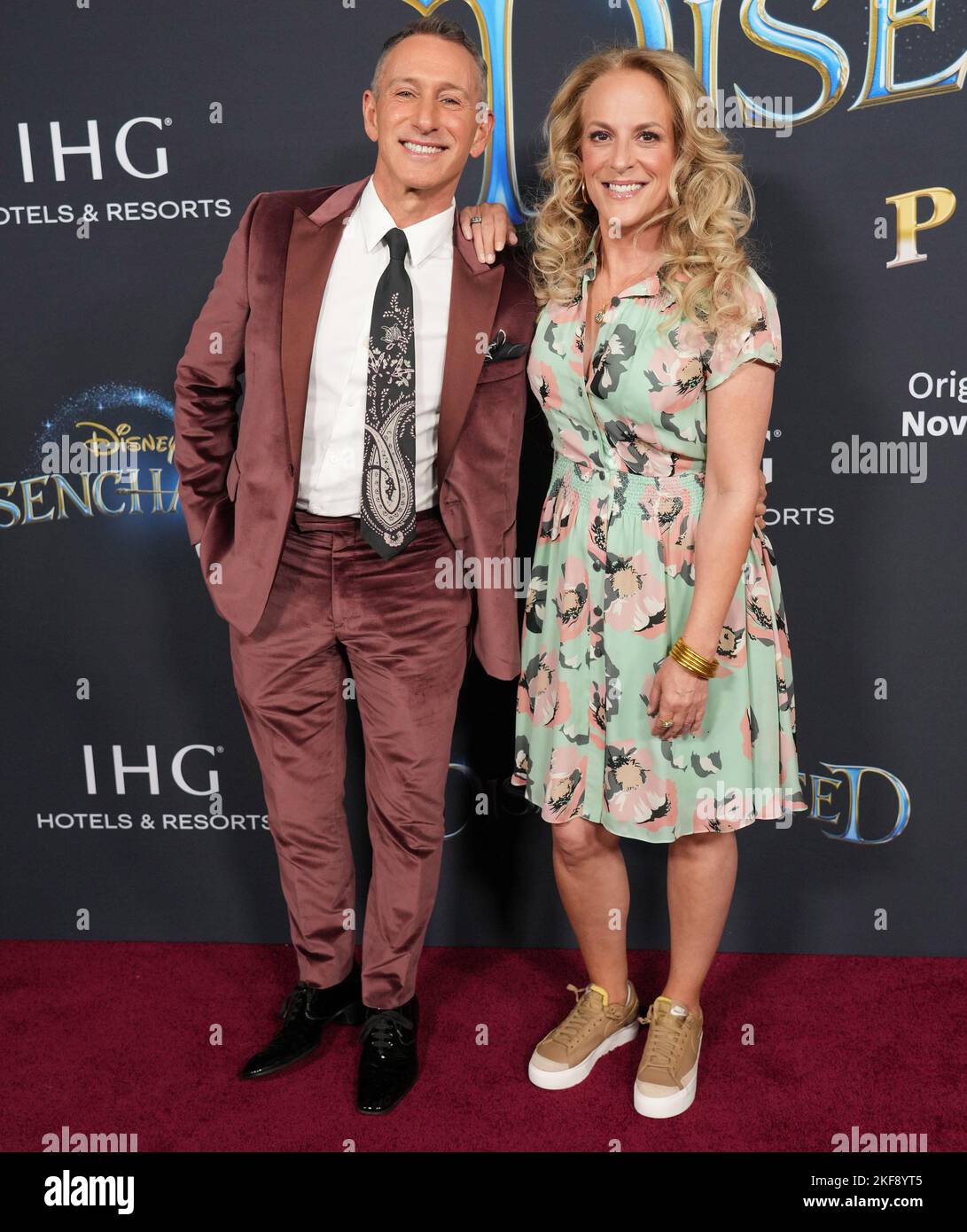 (L-R) Adam Shankman and Anne Fletcher at the Disney's DISENCHANTED ...