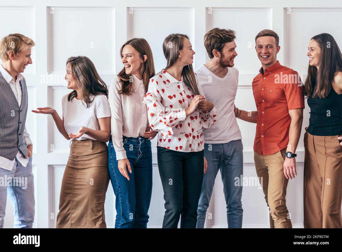 Diversity group of young people meet up Stock Photo - Alamy