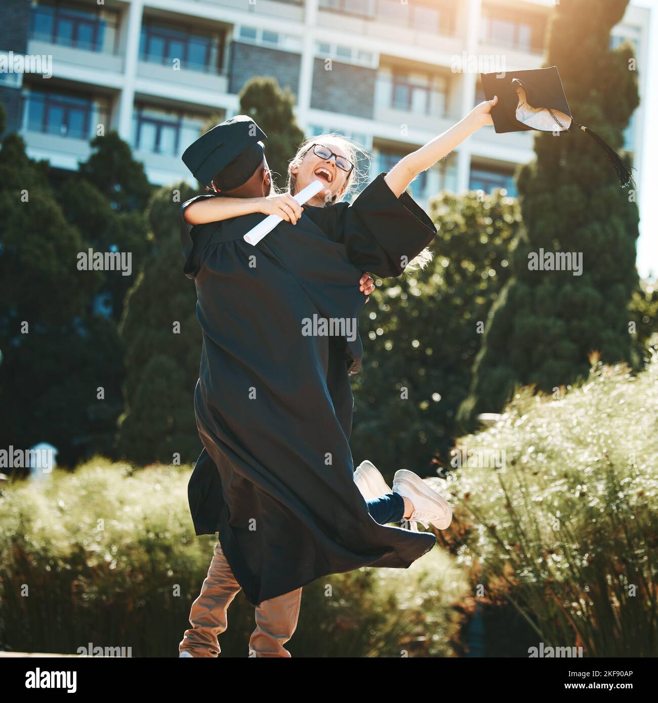 Education, college graduation and celebration for university ...