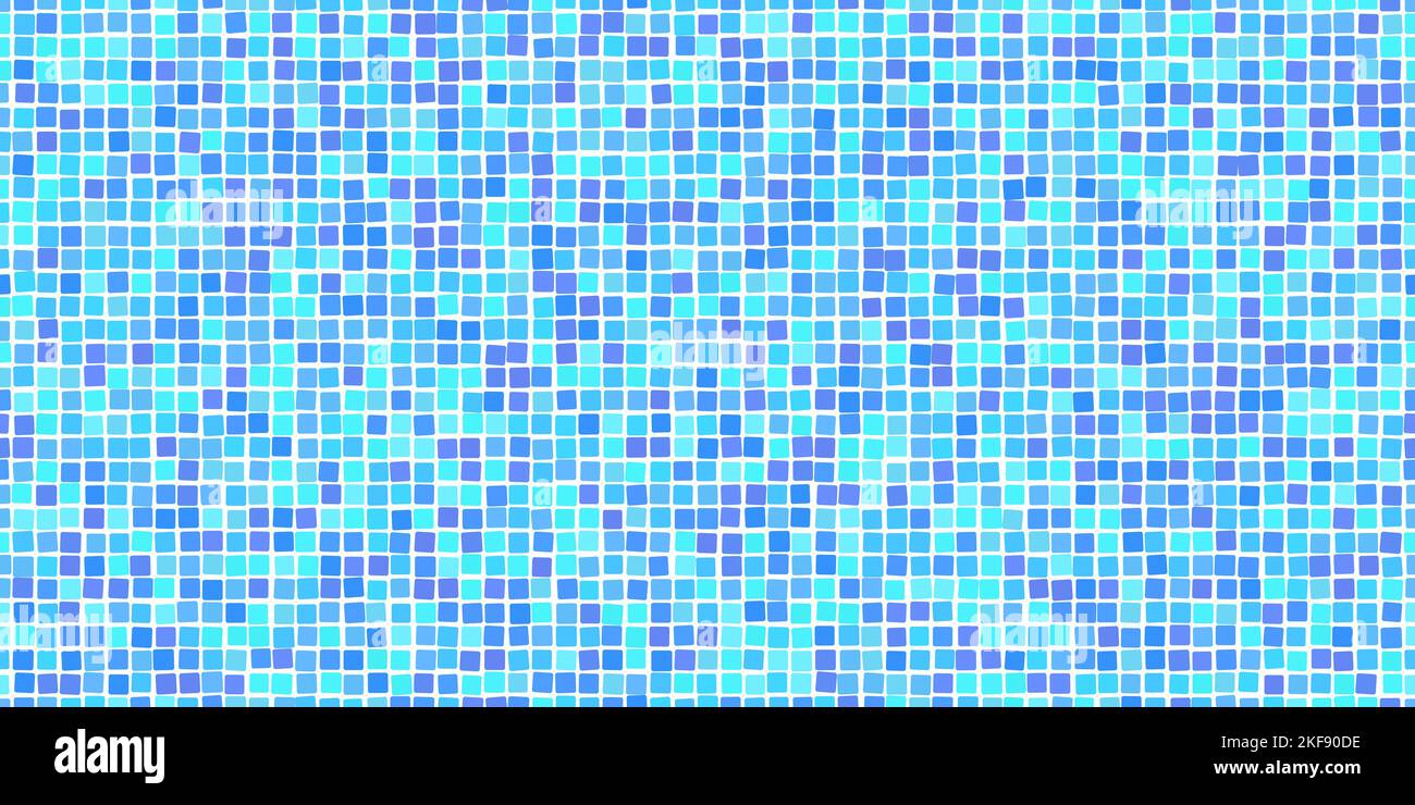 Pastel blue swimming pool mosaic tile seamless pattern Stock Vector ...