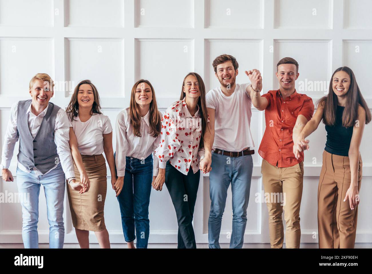 People holding hands. Together, we are stronger Stock Photo - Alamy