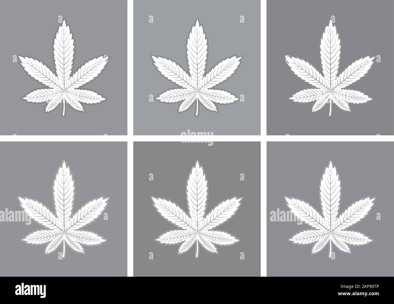 Cannabis leaves vector vectors Black and White Stock Photos & Images - Alamy
