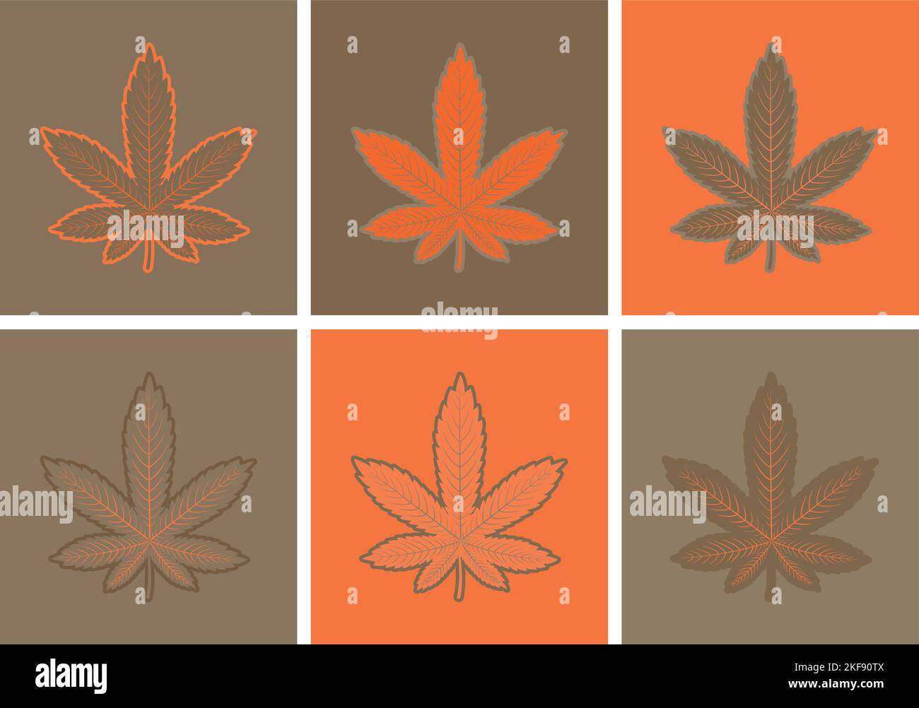 Marijuana Green leaf Hemp marijuana hemp leaves Pop Art Style Stock ...