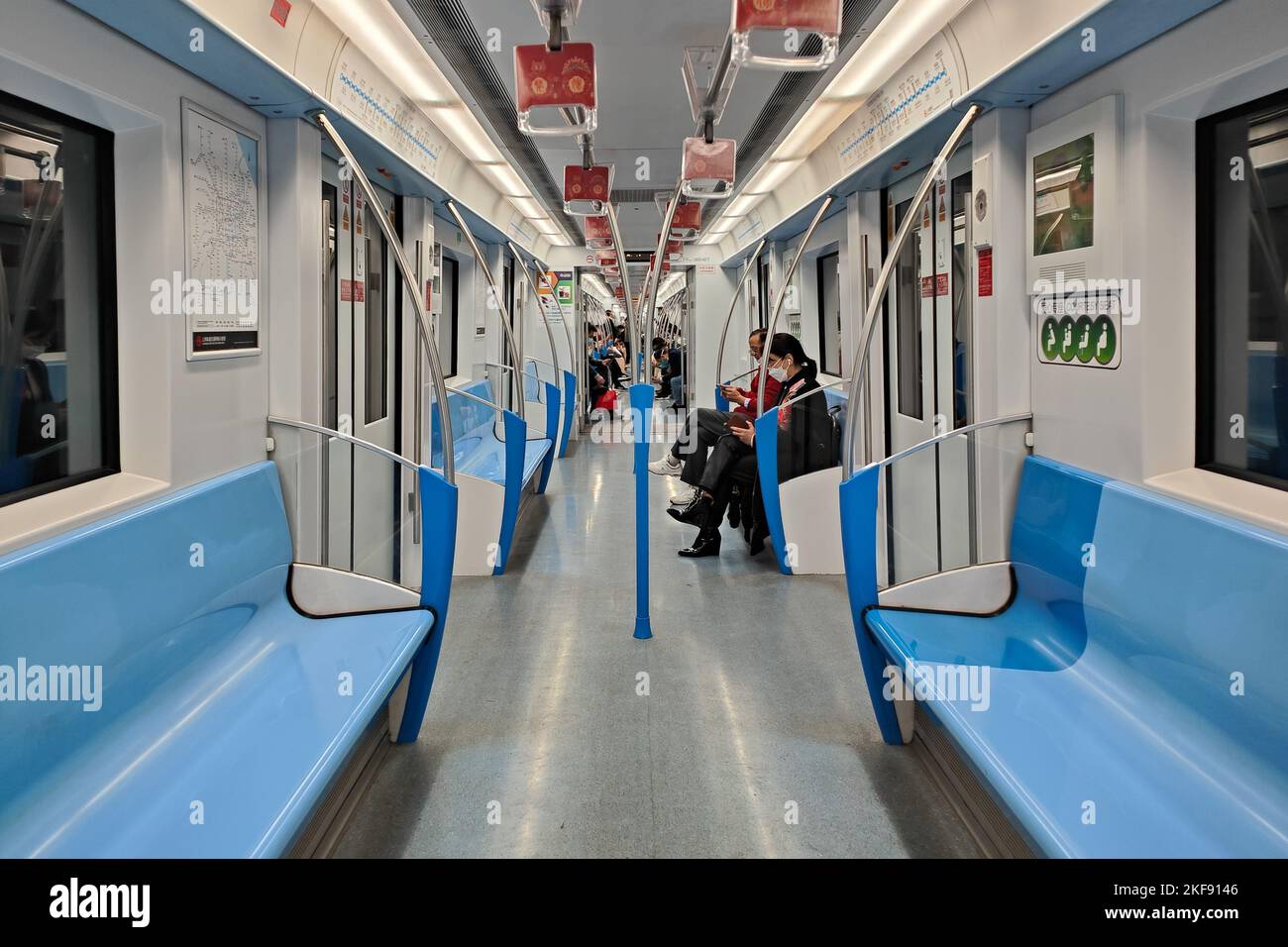 SHANGHAI, CHINA - NOVEMBER 17, 2022 - Fewer passengers are seen on ...