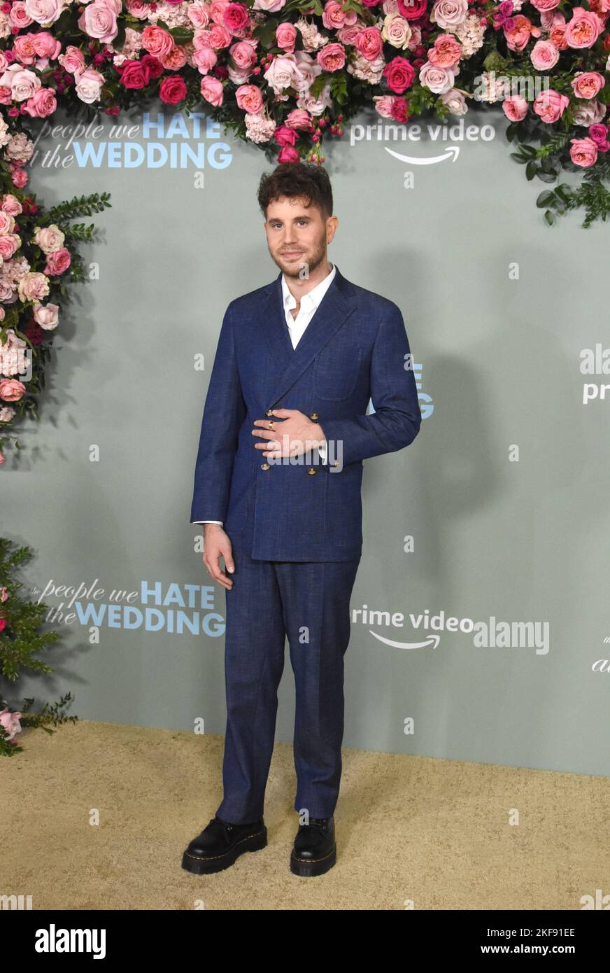 Los Angeles, California, USA 16th November 2022 Actor/singer Ben Platt ...