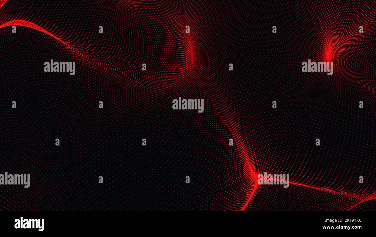 Mir red wave isolated on the black background Stock Photo - Alamy