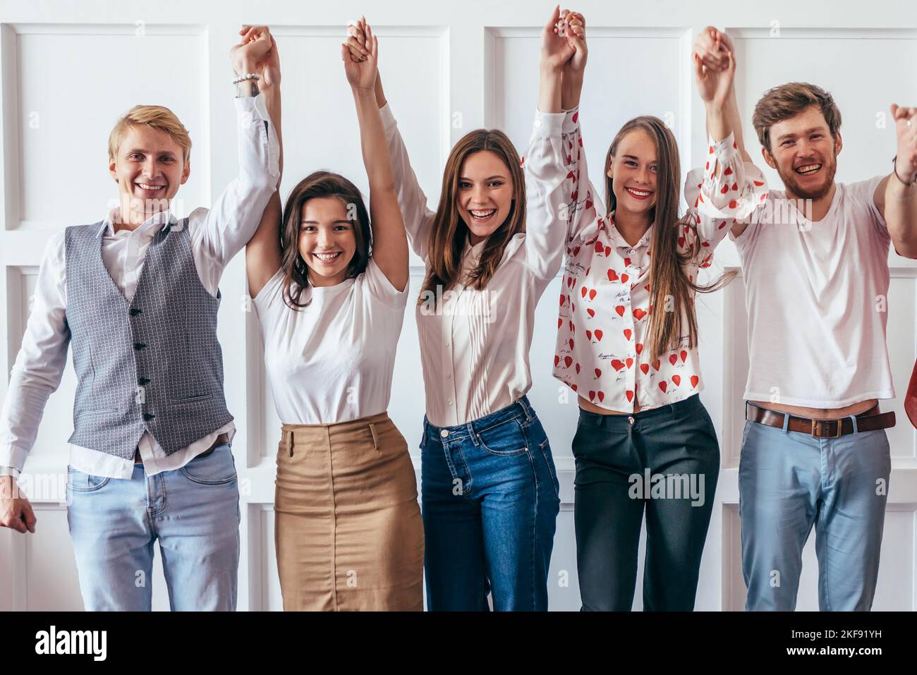 People holding hands. Together, we are stronger Stock Photo - Alamy